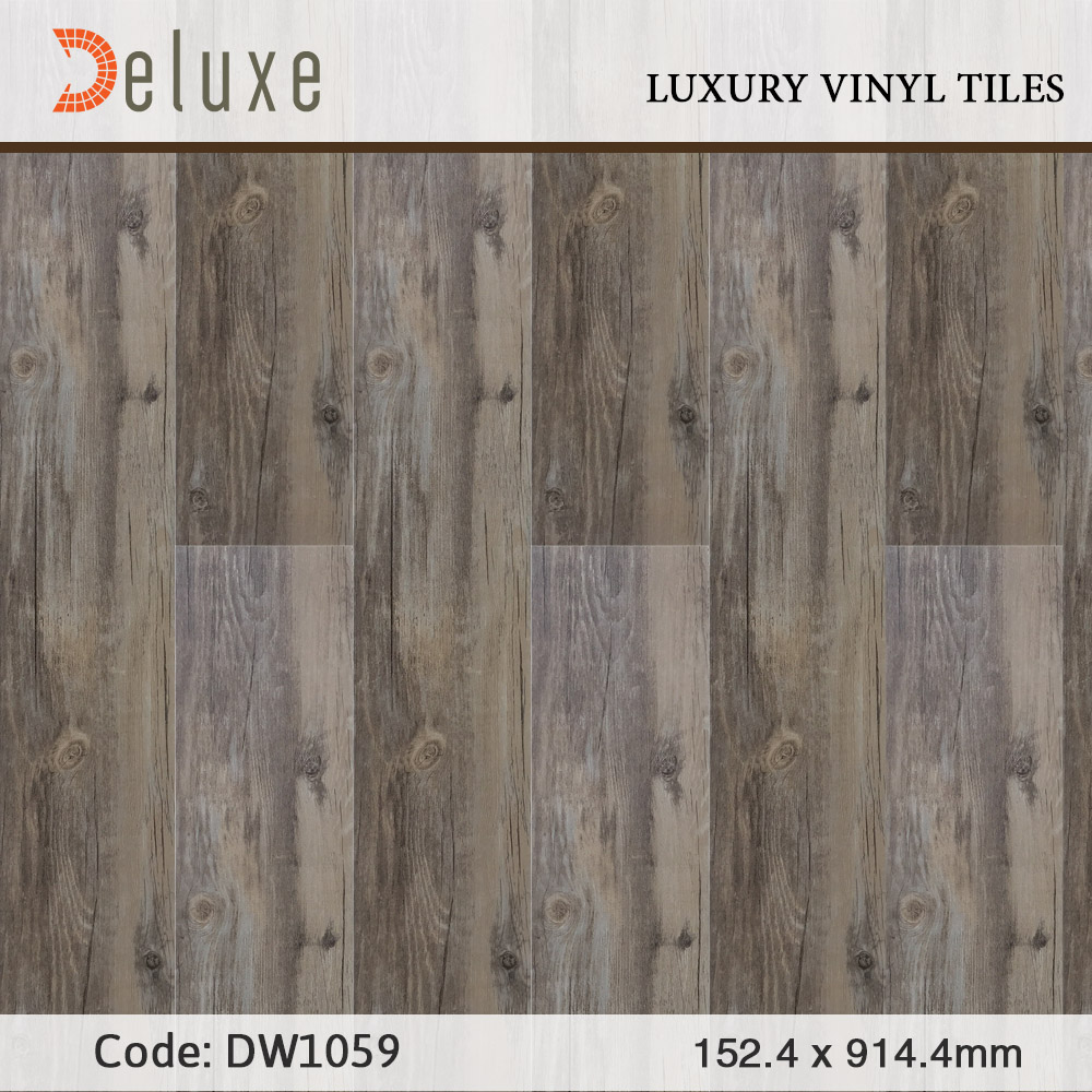 Sàn nhựa giả gỗ Deluxe Tile DW1059 dành cho khách sạn nhà hàng